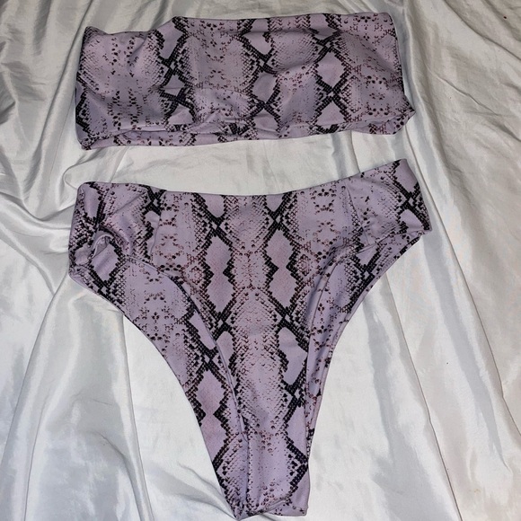 SHEIN | Swim | Snakeskin Strapless Bikini | Poshmark